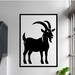 Goat Svg - Pdf - Png - Dxf - Farm Animal - Goat Silhouette - Commercial ...