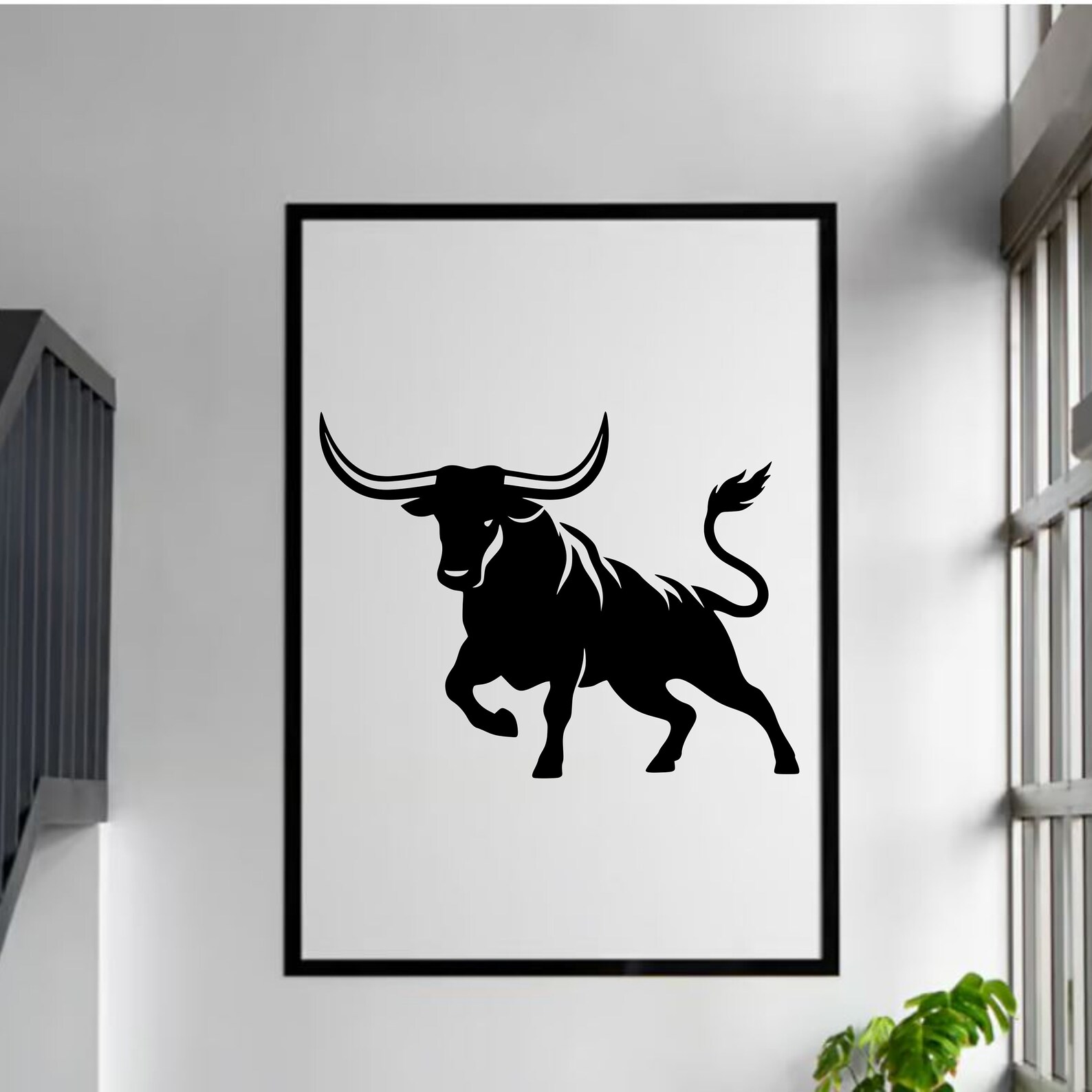 Bull Svg - Pdf - Png - Dxf - Charging Bull - Bull Silhouette ...