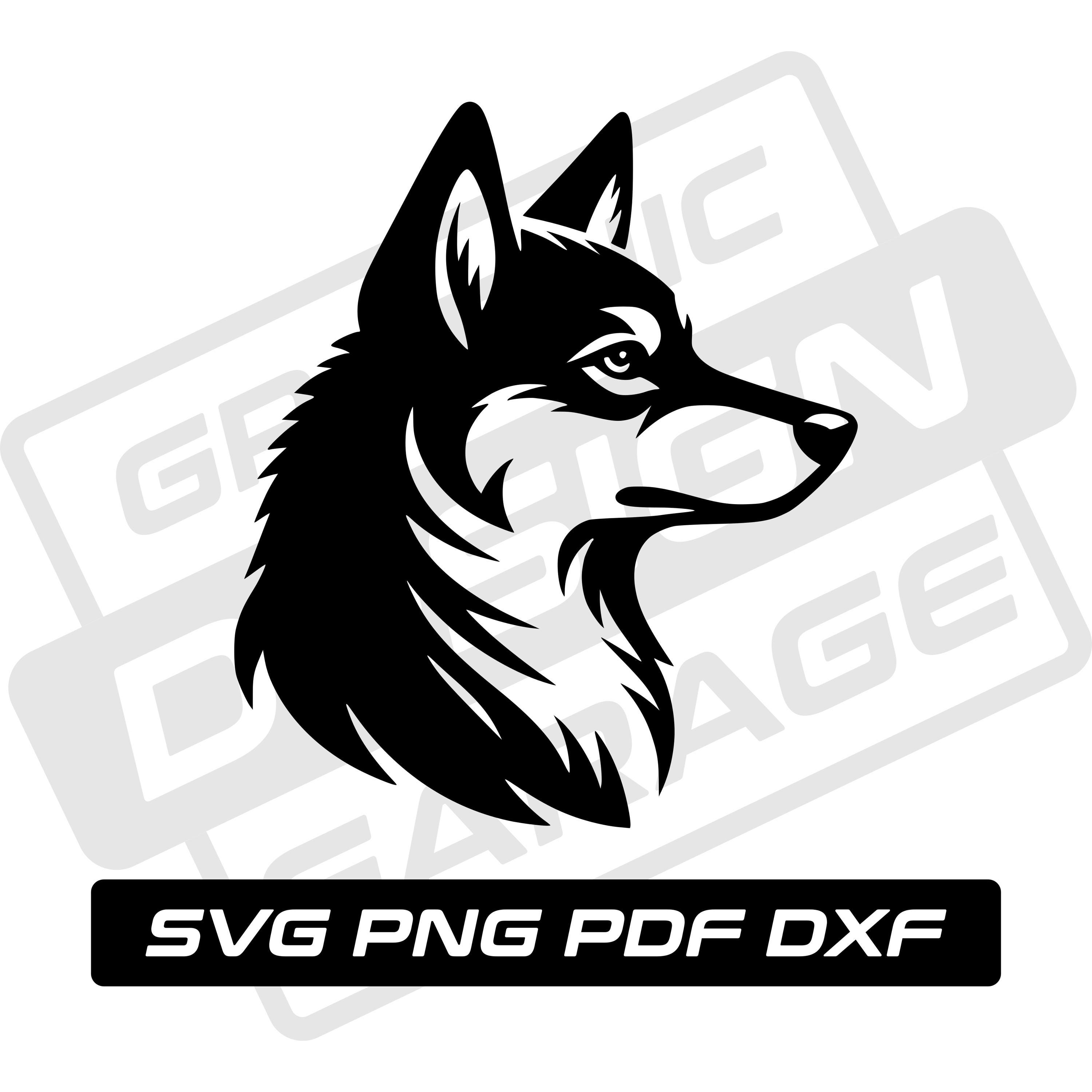 Dingo Svg - Pdf - Png - Dxf - Wild Dog - Australian Animal - Commercial ...