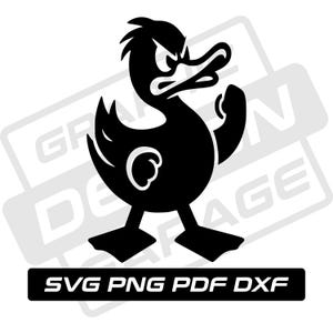 Angry Duck Svg - Pdf - Png - Dxf - Duck - Grumpy Duck - Commercial Use ...