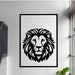 Lion Head Svg - Pdf - Png - Dxf - Jungle Animal - Lion Silhouette ...