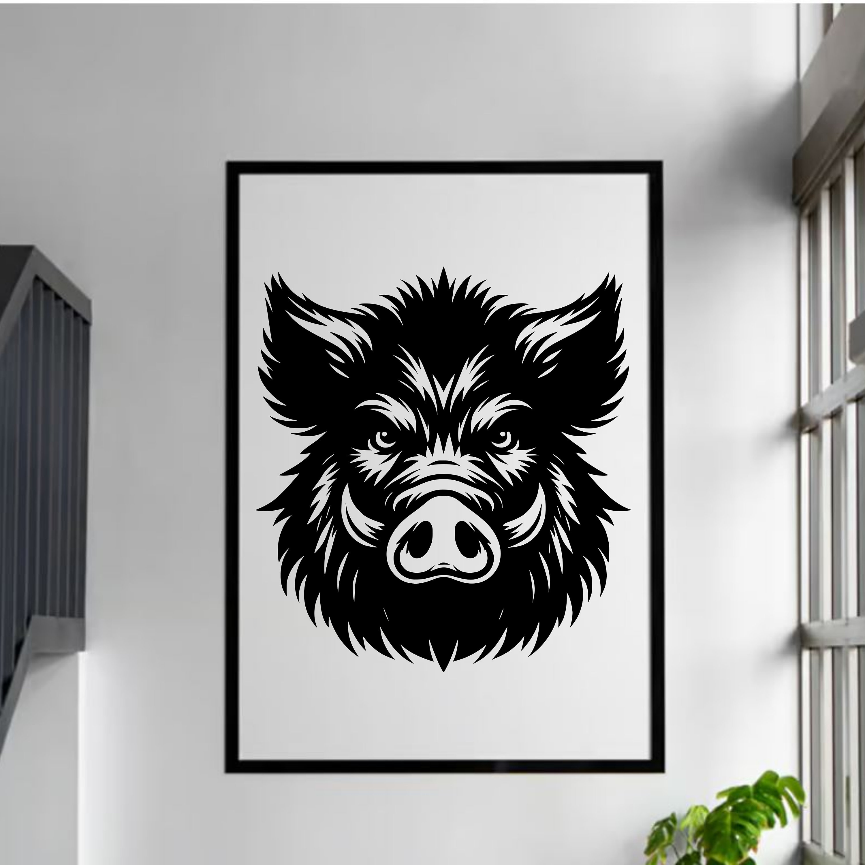 Wild Boar Svg - Pdf - Png - Dxf - Team Mascot - Boar Silhouette ...