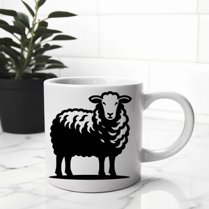 Sheep Svg - Pdf - Png - Dxf - Lamb - Sheep Silhouette - Commercial Use ...