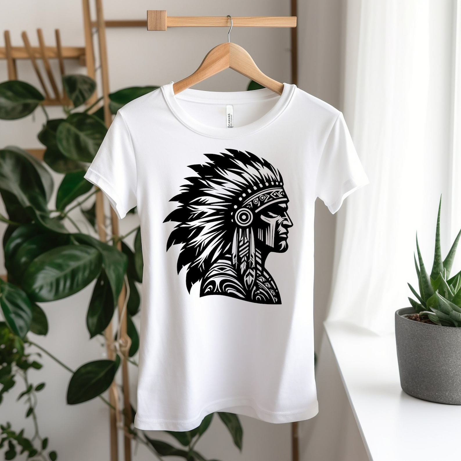 Tribal Chief Svg - Pdf - Png - Dxf - Native American - Indian ...