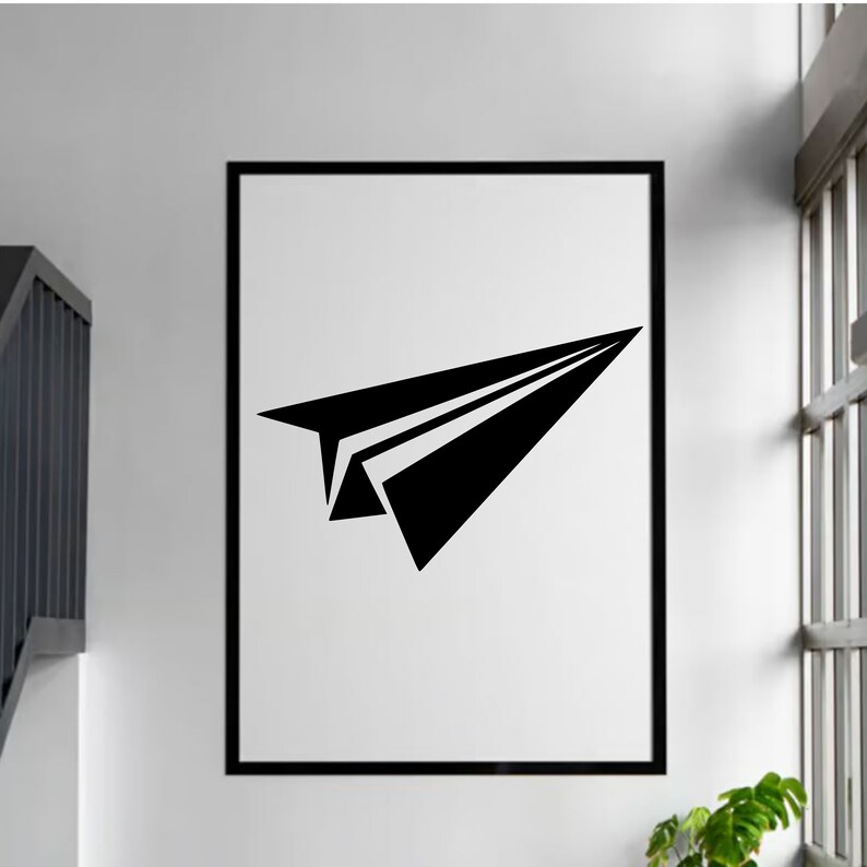 Paper Airplane Svg - Pdf - Png - Dxf - Paper Plane - Flying ...