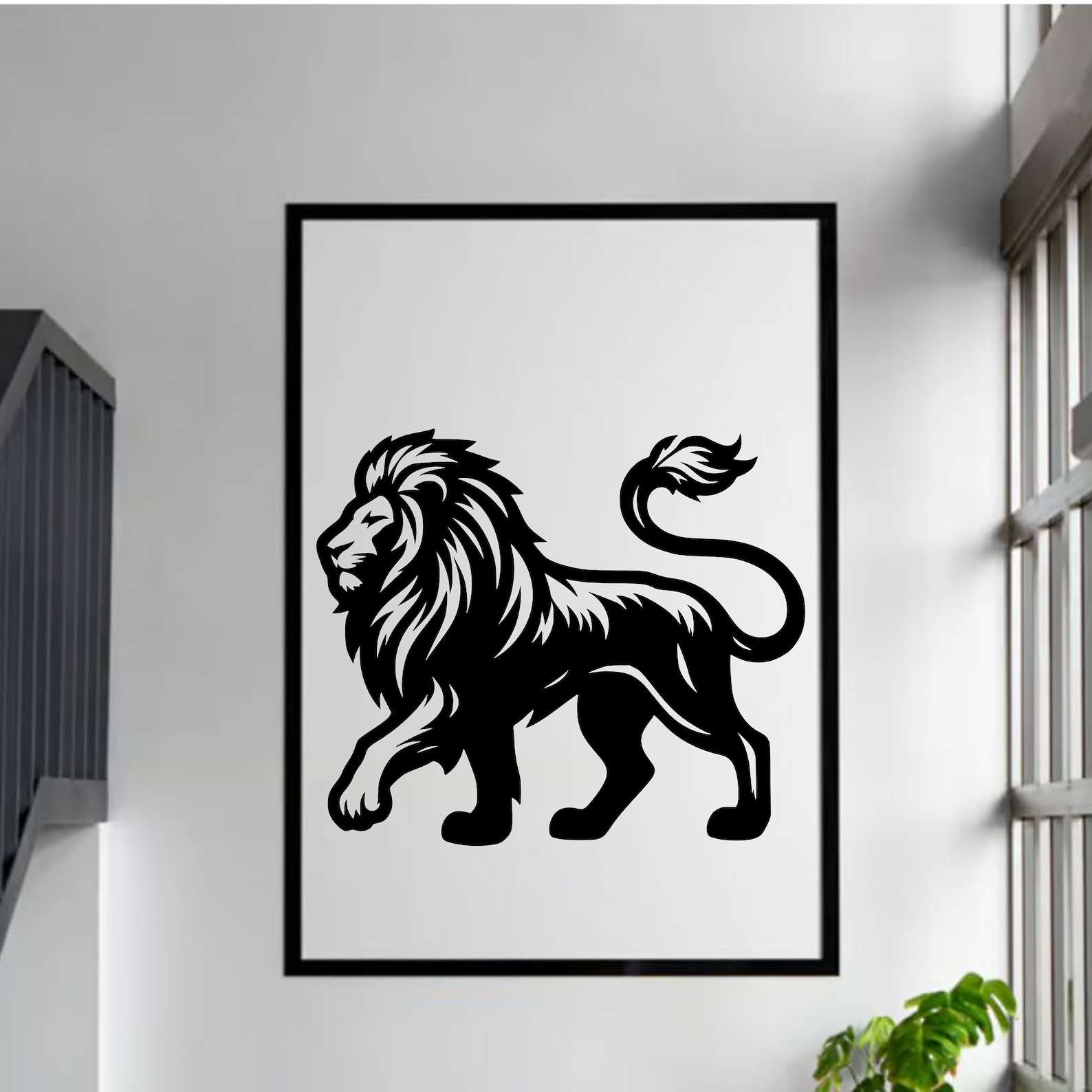 Lion Svg - Pdf - Png - Dxf - Jungle Animal - Lion Silhouette ...