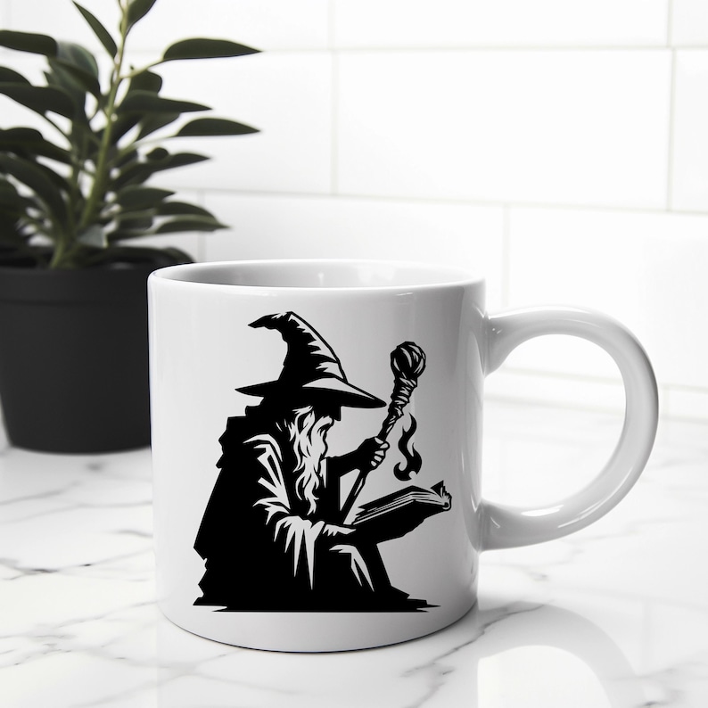 Wizard Svg - Pdf - Png - Dxf - Wizardry - Commercial Use - Magic ...