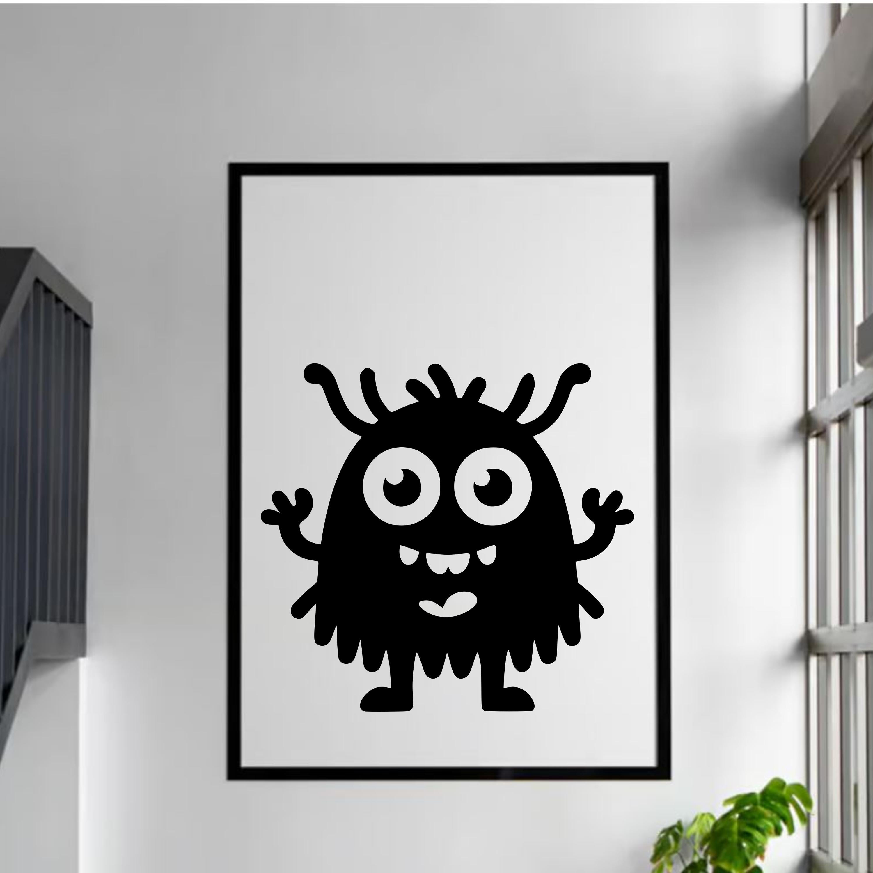 Monster Svg - Pdf - Png - Dxf - Kids - Little Monster - Commercial Use ...