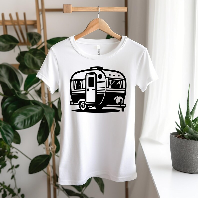 Wohnwagen svg - pdf - png - dxf - Camper - Camping - Kommerzielle Nutzung - Wohnmobil Silhouette ...