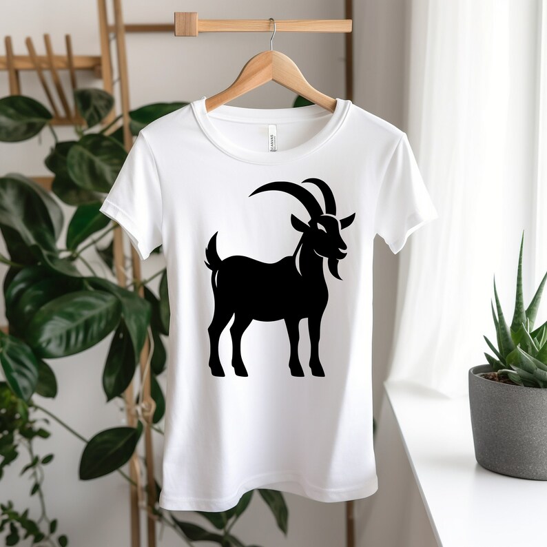 Goat Svg Pdf Png Dxf Farm Animal Goat Silhouette Commercial Use Goat ...