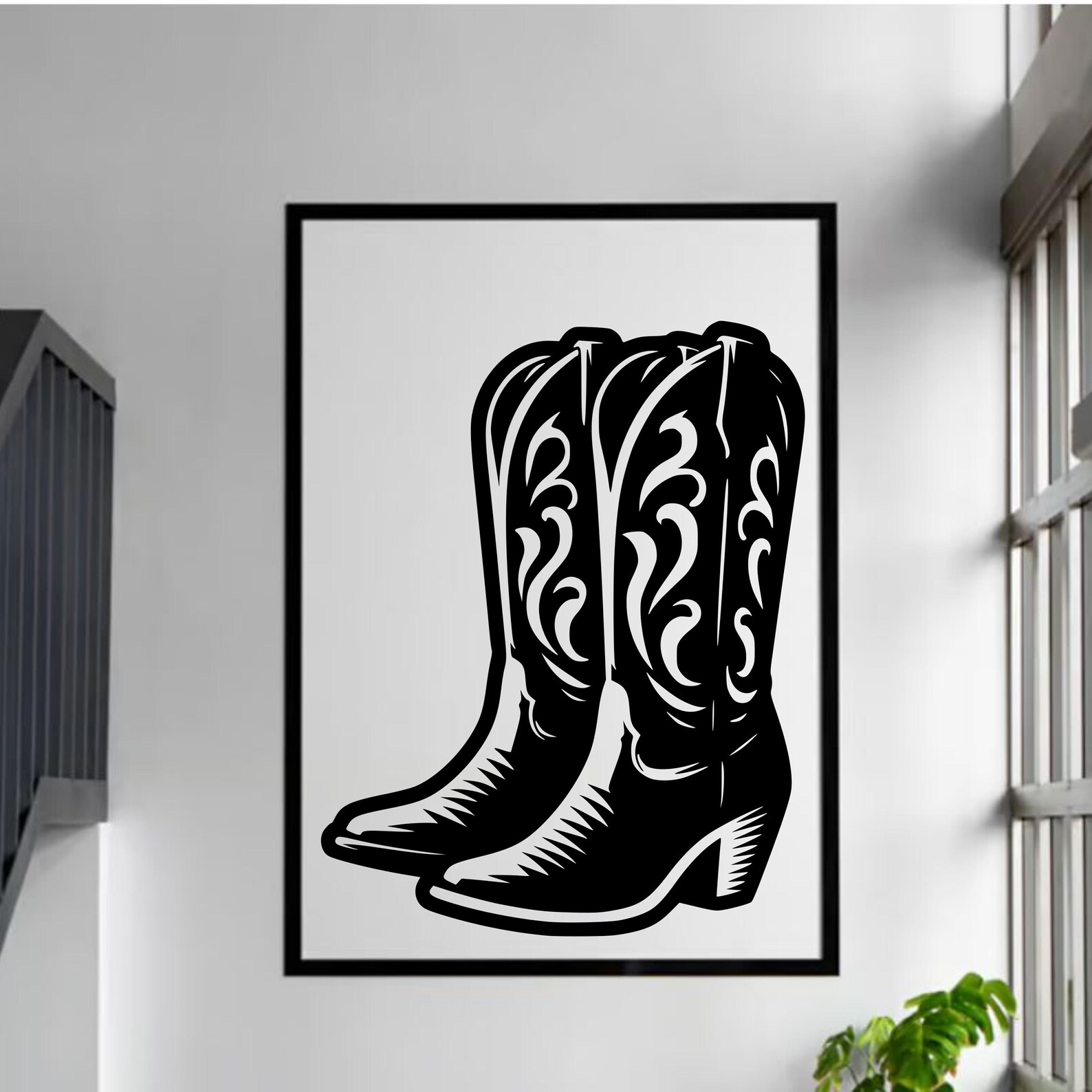 Cowboy Boots Svg - Pdf - Png - Dxf - Cowgirl Boots - Cowboy Boots ...