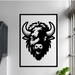 Bison Svg - Pdf - Png - Dxf - Bison Head - Bison Silhouette ...