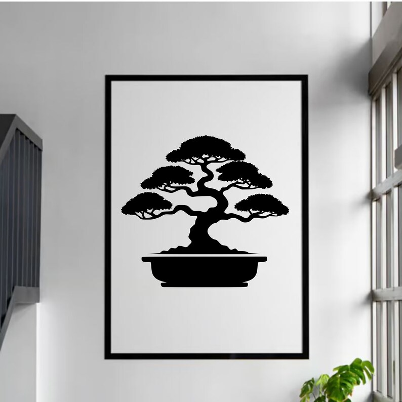 Bonsai Tree Svg - Pdf - Png - Dxf - Miniature Tree - House Plant ...