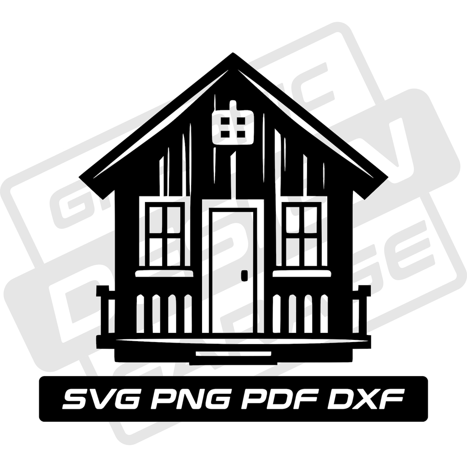 Cabin Svg - Pdf - Png - Dxf - Cottage - House - Commercial Use - Shack ...