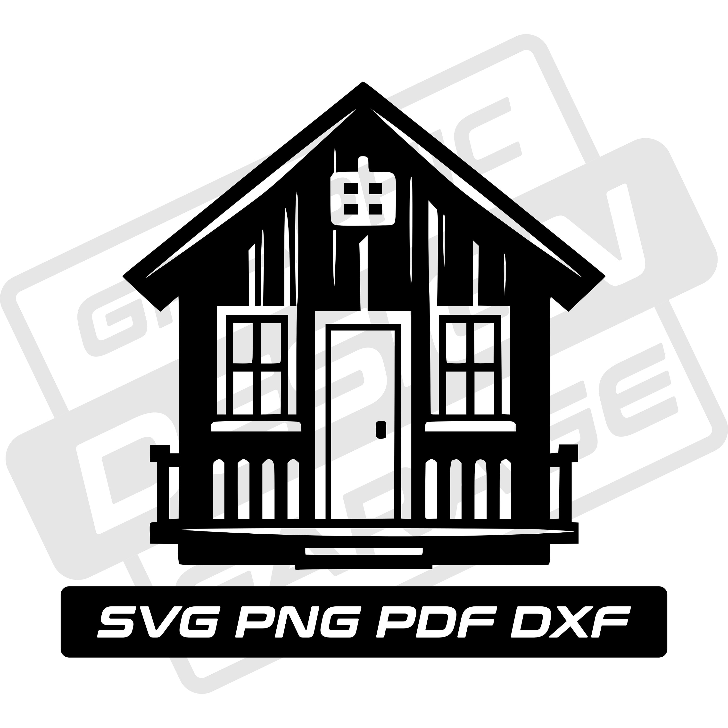 Cabin Svg - Pdf - Png - Dxf - Cottage - House - Commercial Use - Shack ...