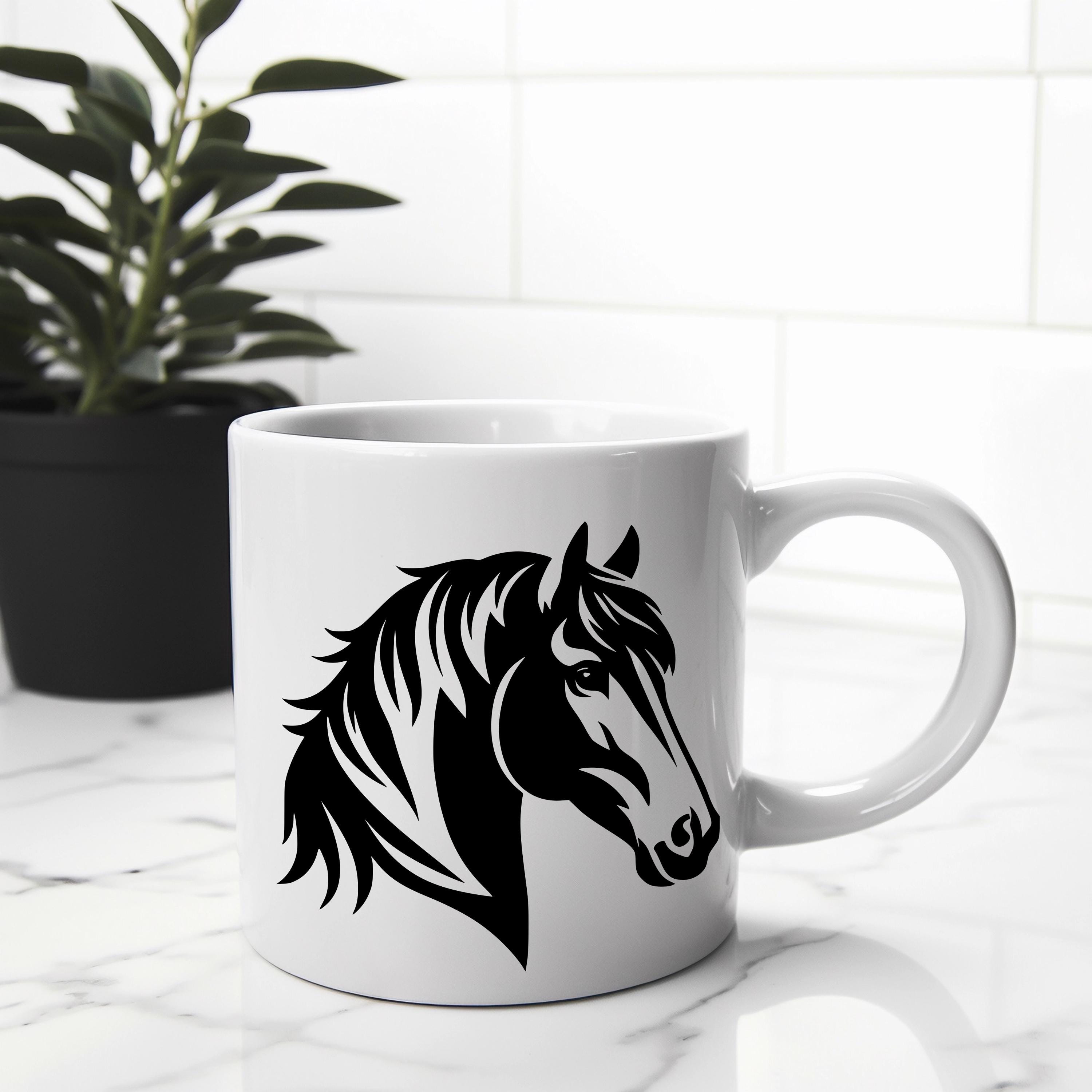 Horse Head Svg - Pdf - Png - Dxf - Horse Silhouette - Commercial Use ...