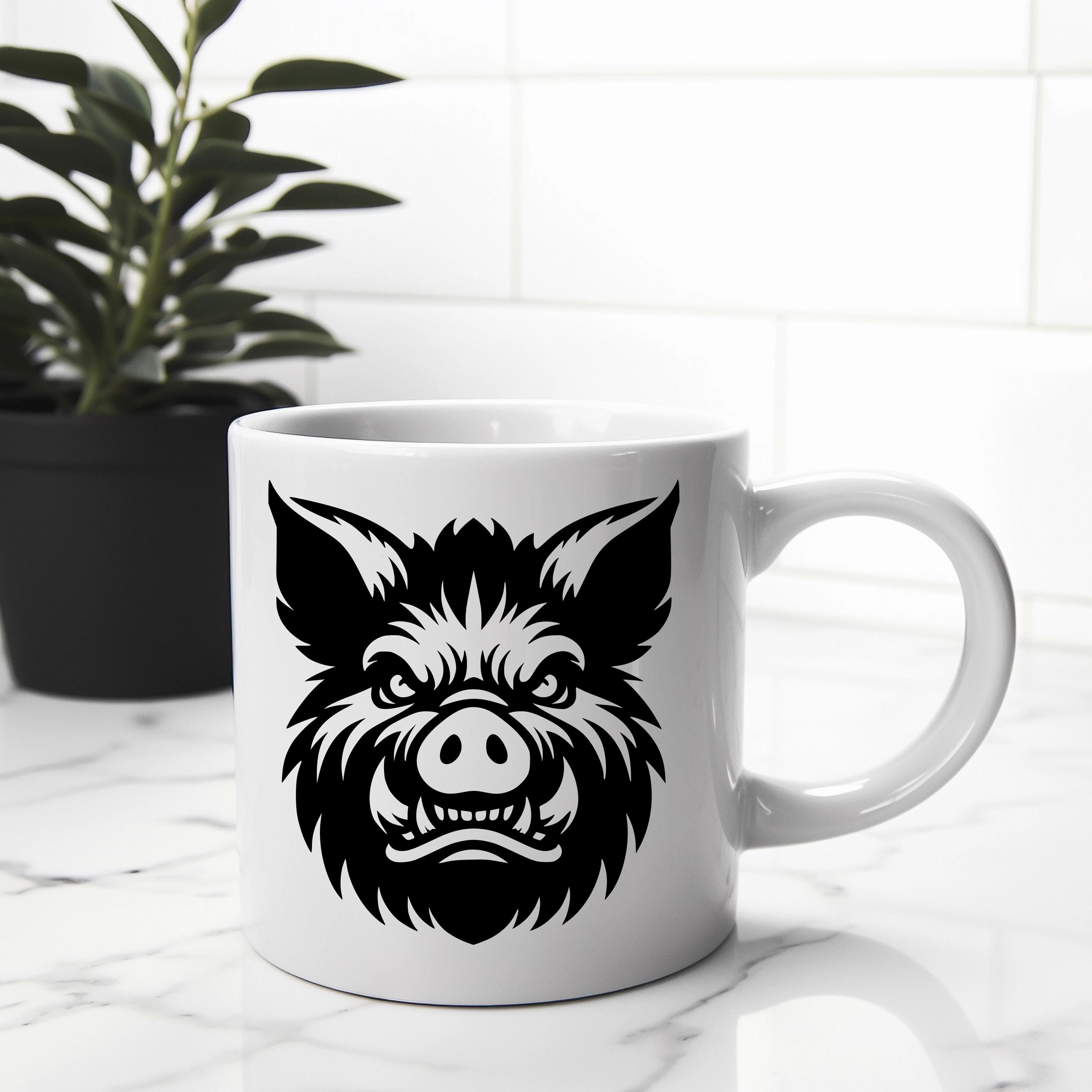 Wild Pig Svg - Pdf - Png - Dxf - Team Mascot - Wild Pig Silhouette ...