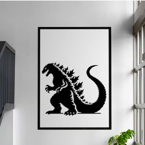 Godzilla Svg - Pdf - Png - Dxf - Kong - Dinosaur - Commercial Use ...
