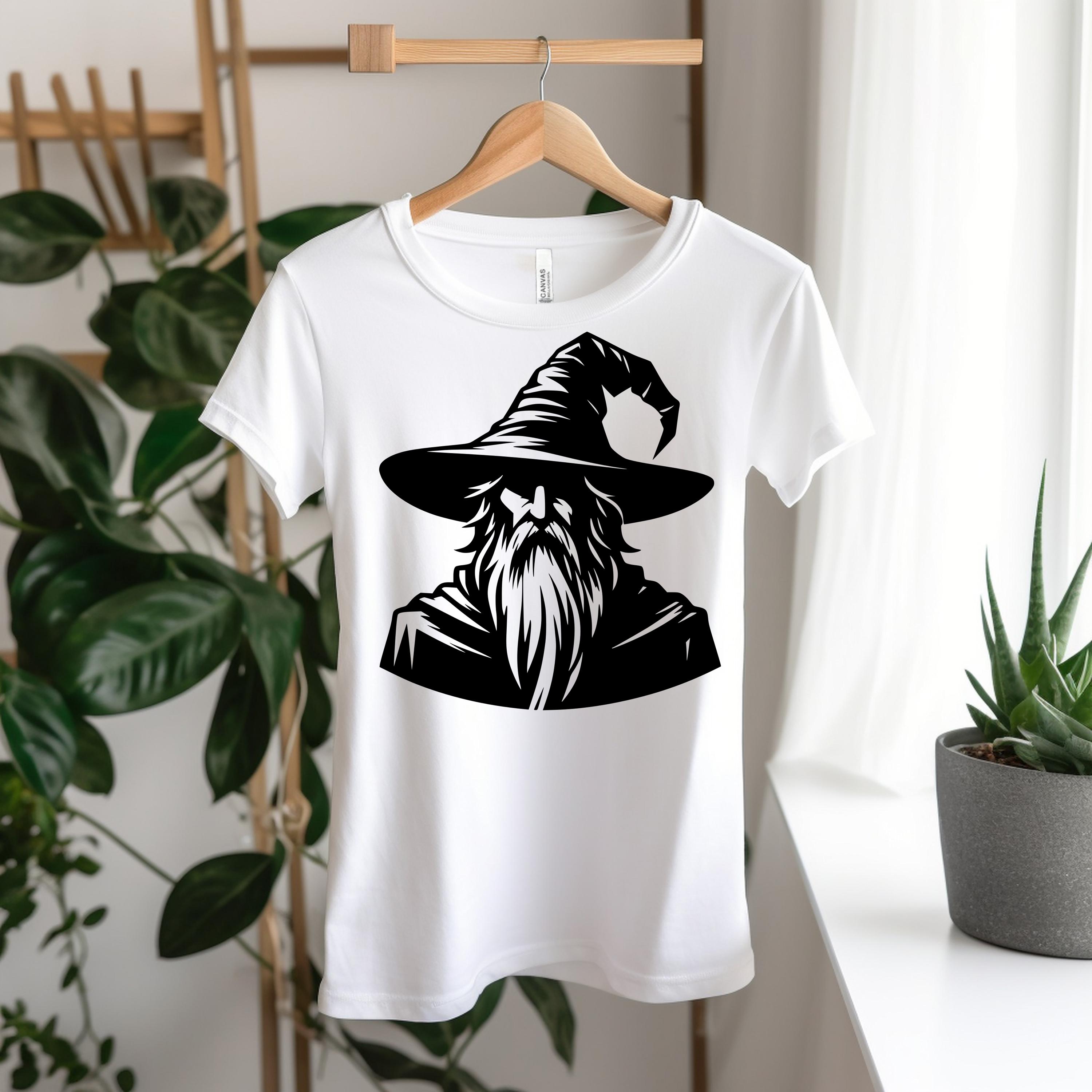 Wizard Svg Pdf Png Dxf Wizardry Commercial Use Magic Wizard Silhouette ...