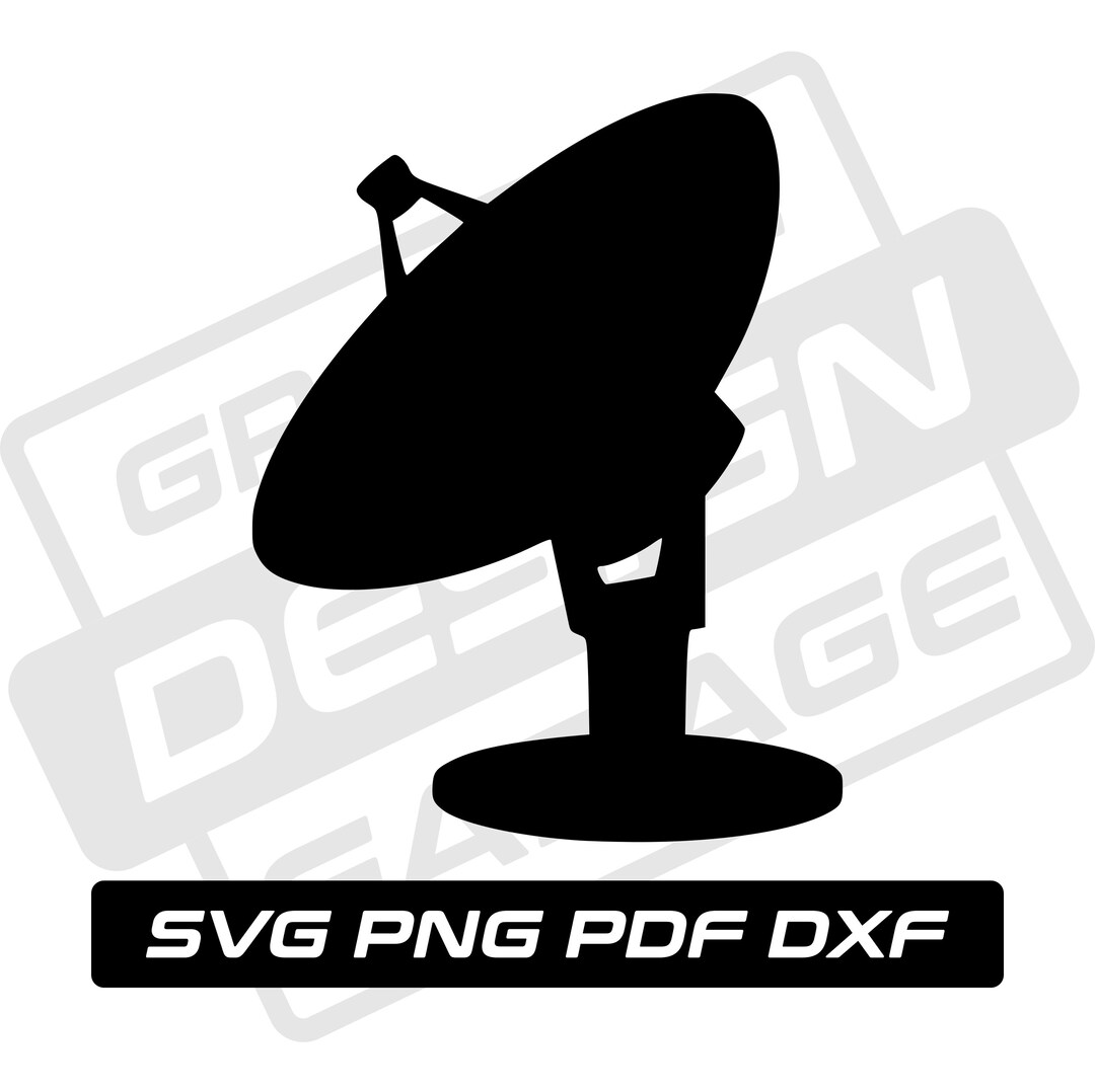 Satellite Svg - Pdf - Png - Dxf - Satellite Dish - Commercial Use ...