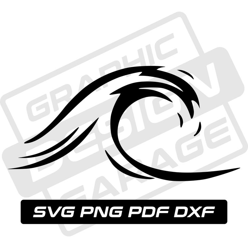 Wave Svg - Pdf - Png - Dxf - Vacation - Surf Svg - Commercial Use ...
