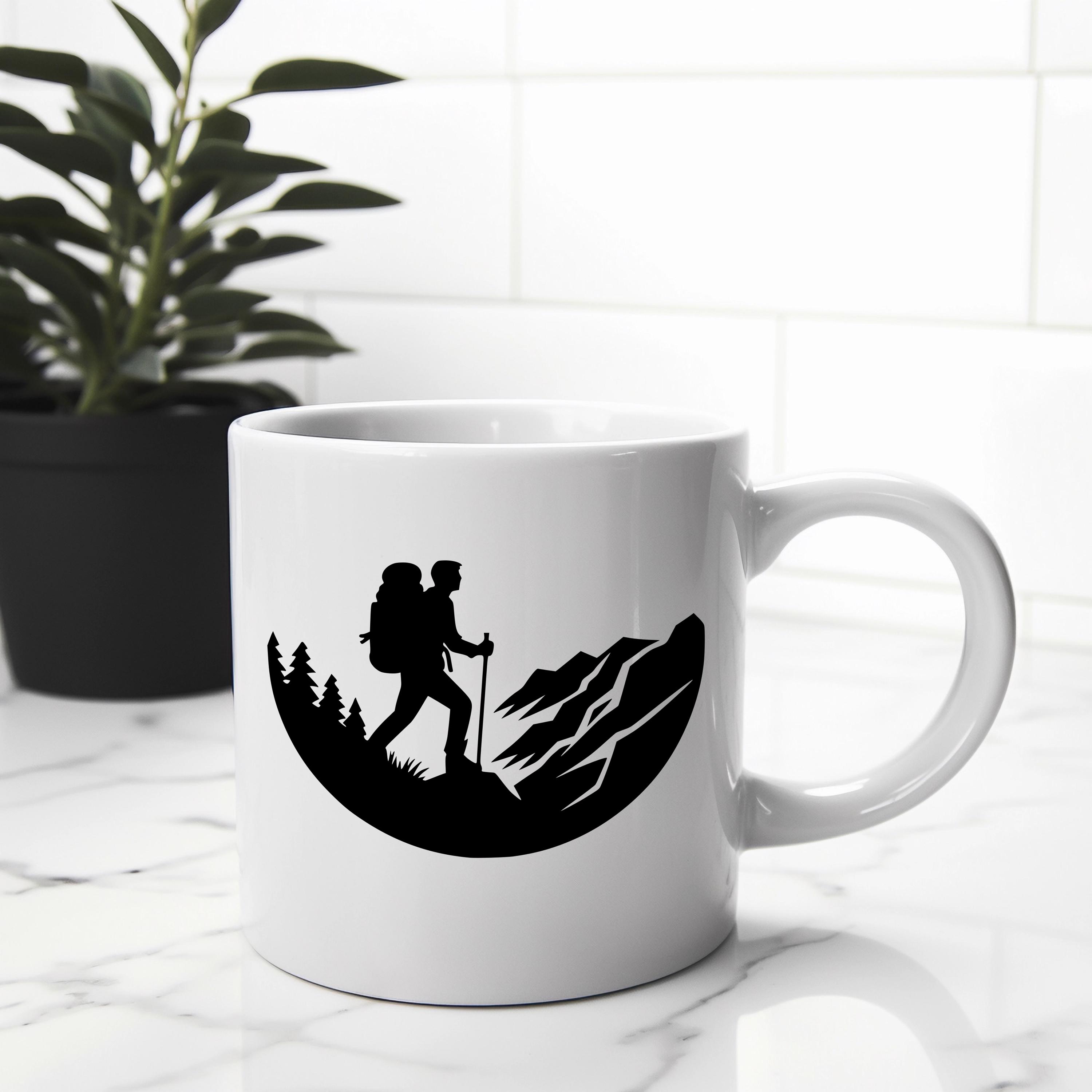 Hiker Svg - Pdf - Png - Dxf - Hiking - Mountains - Commercial Use ...