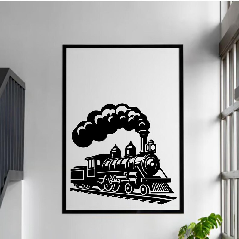 Train Svg - Pdf - Png - Dxf - Steam Train - Commercial Use - Seam ...
