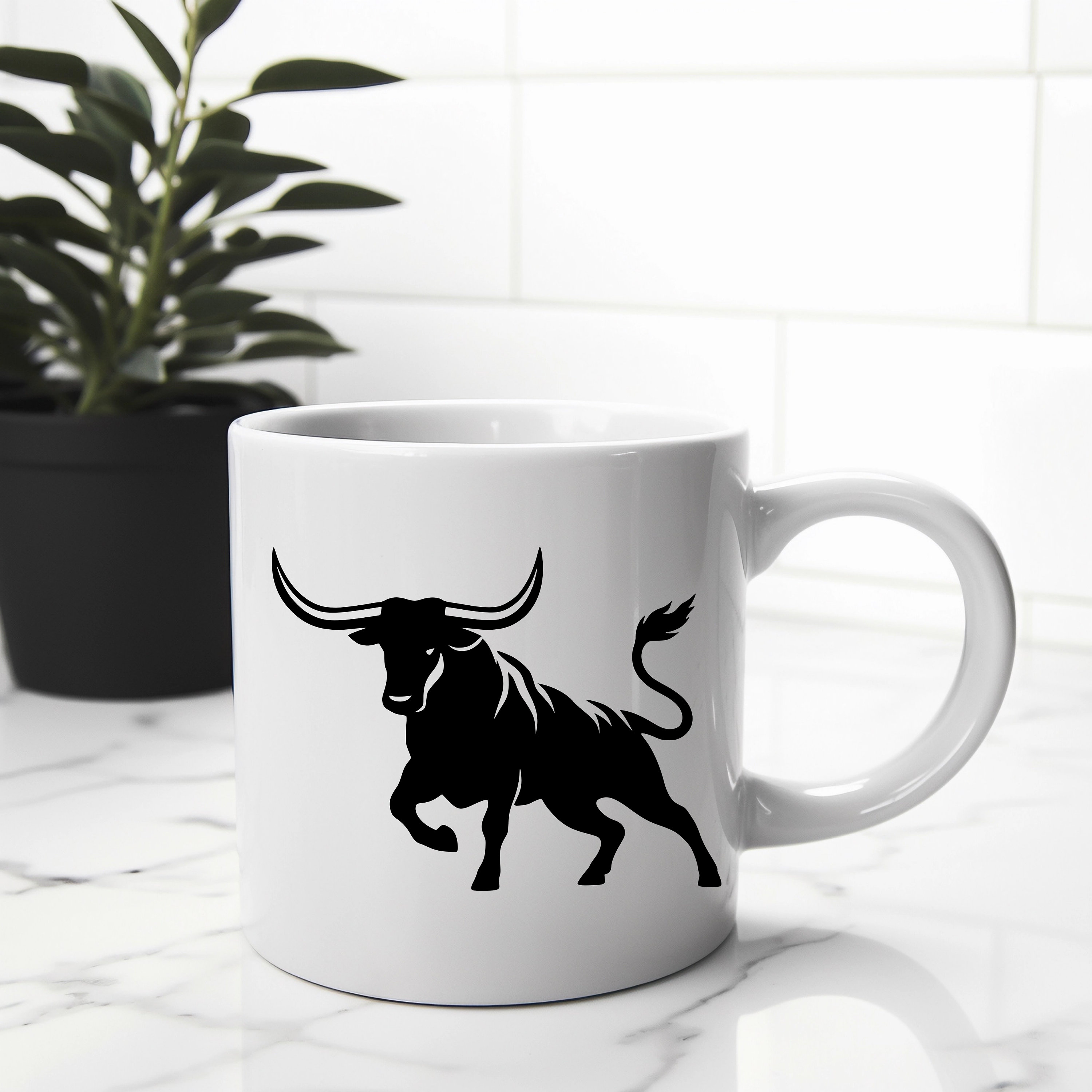 Bull Svg - Pdf - Png - Dxf - Charging Bull - Bull Silhouette ...