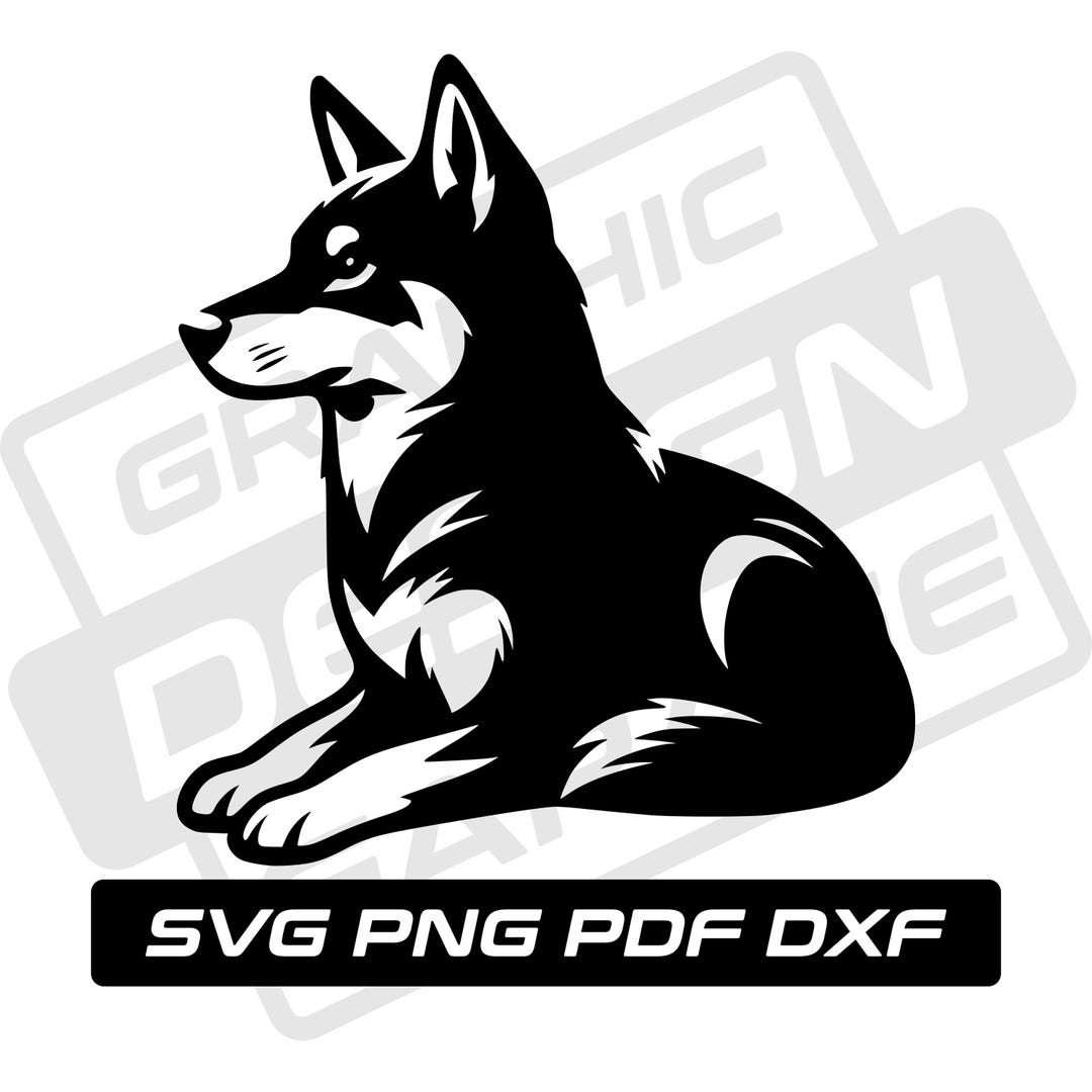 Dingo Svg - Pdf - Png - Dxf - Wild Dog - Australian Animal - Commercial ...