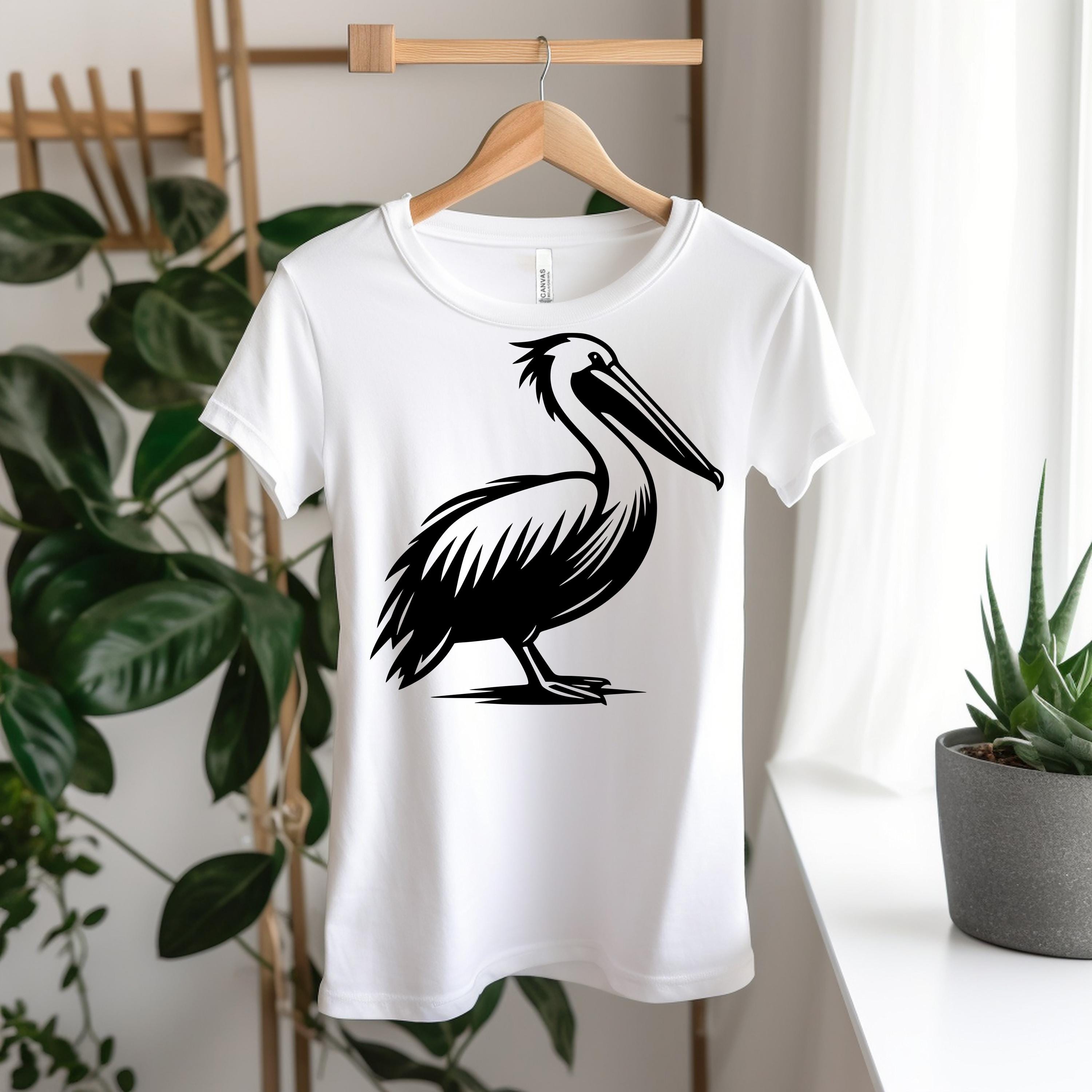 Pelican Svg - Pdf - Png - Dxf - Sea Bird - Pelican Silhouette ...