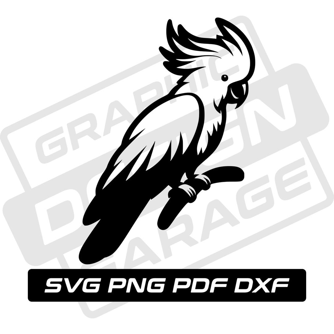 Cockatoo Svg - Pdf - Png - Dxf - Cocky - Australian Bird - Commercial ...