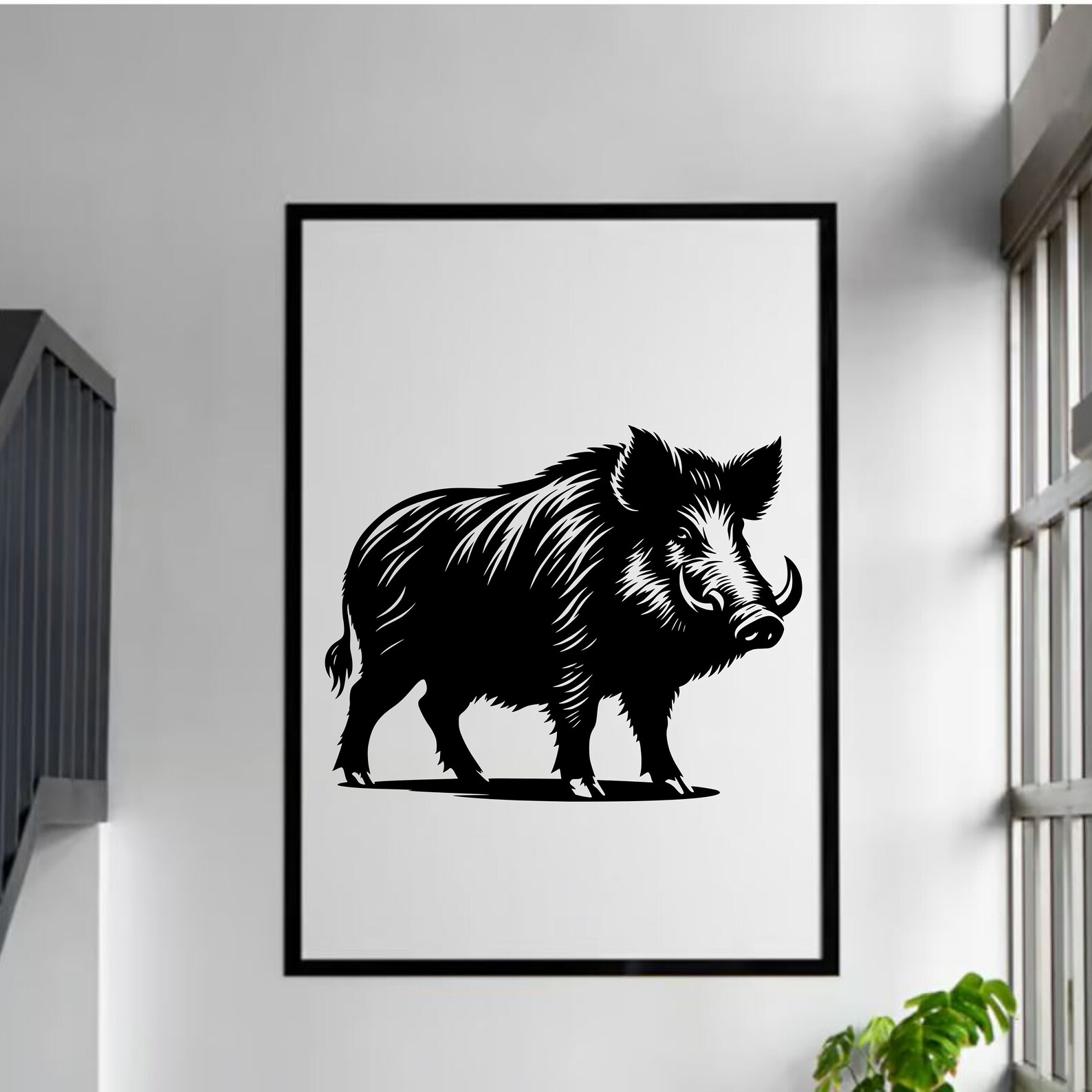 Wild Boar Svg - Pdf - Png - Dxf - Team Mascot - Boar Silhouette ...