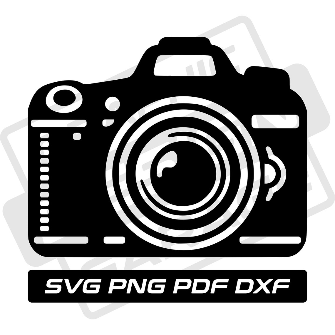 Camera Svg - Pdf - Png - Dxf - DSLR Camera - Photographer - Commercial ...