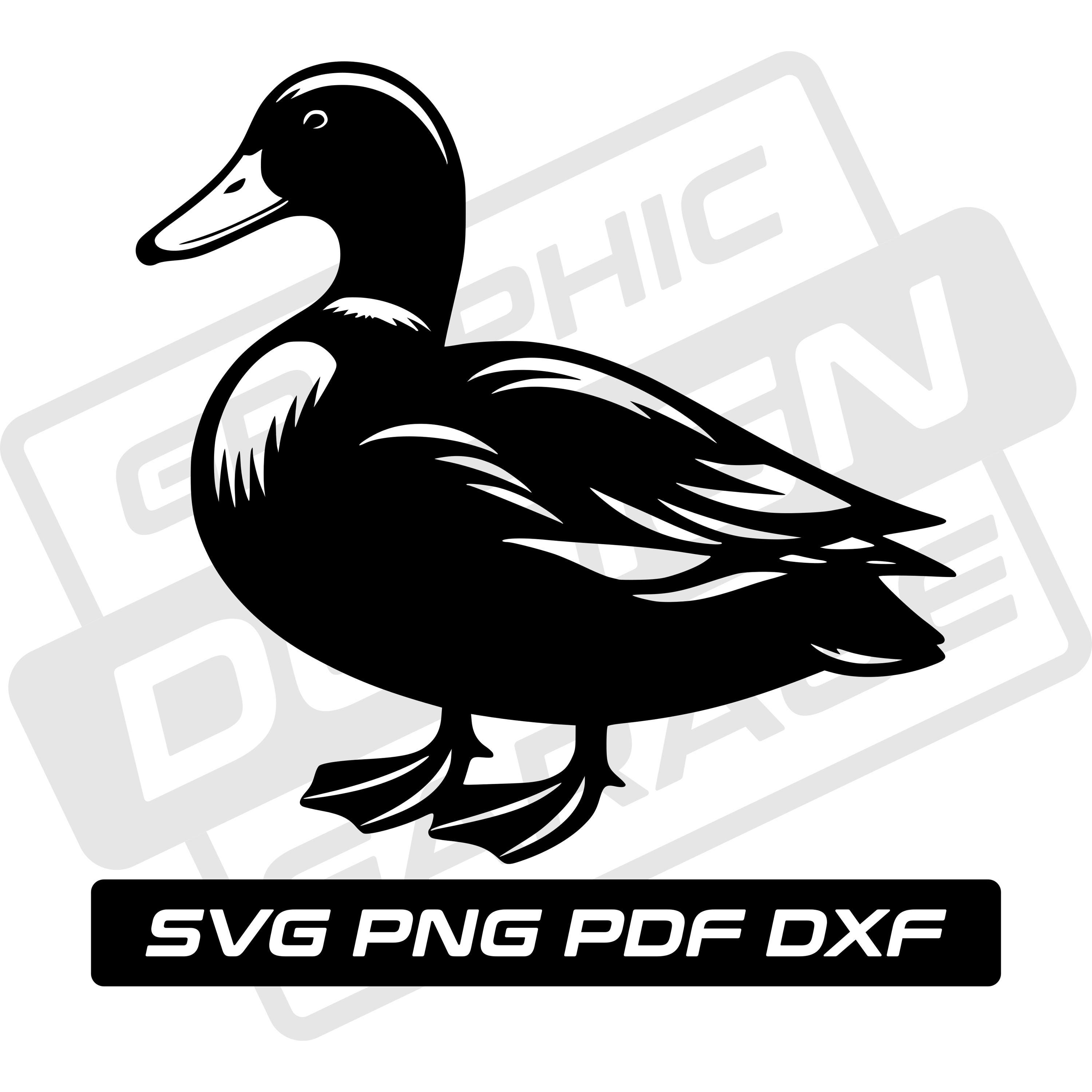Duck Svg - Pdf - Png - Dxf - Duck -rubber Duck - Commercial Use - Bird ...