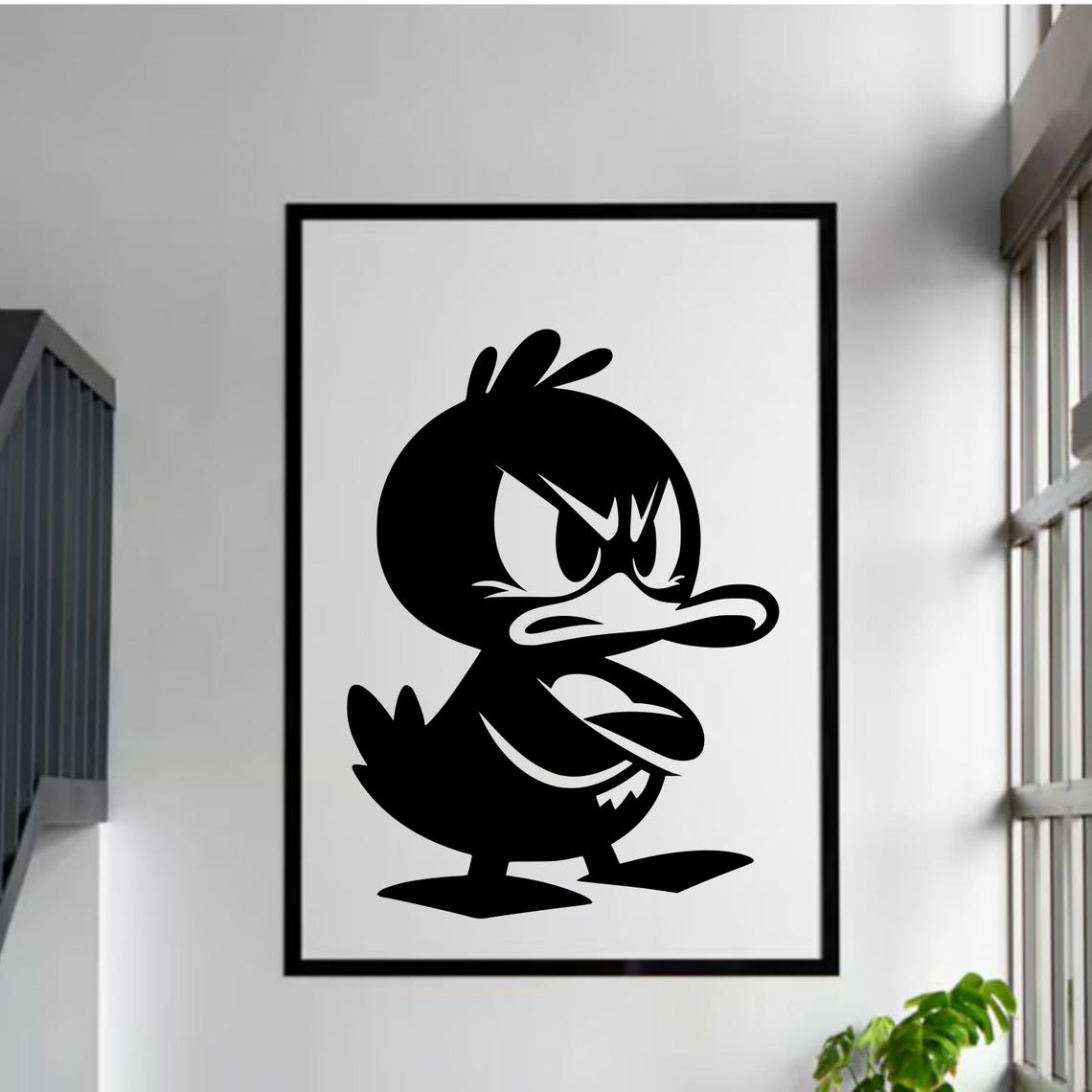 Angry Duck Svg Pdf Png Dxf Duck Grumpy Duck Commercial Use Bird Duck ...