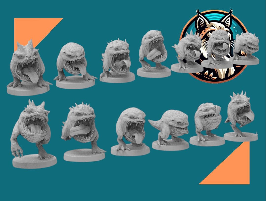 Goblin Squigs / Premium 3D Printed Fantasy Tabletop Miniature 28mm 32mm ...