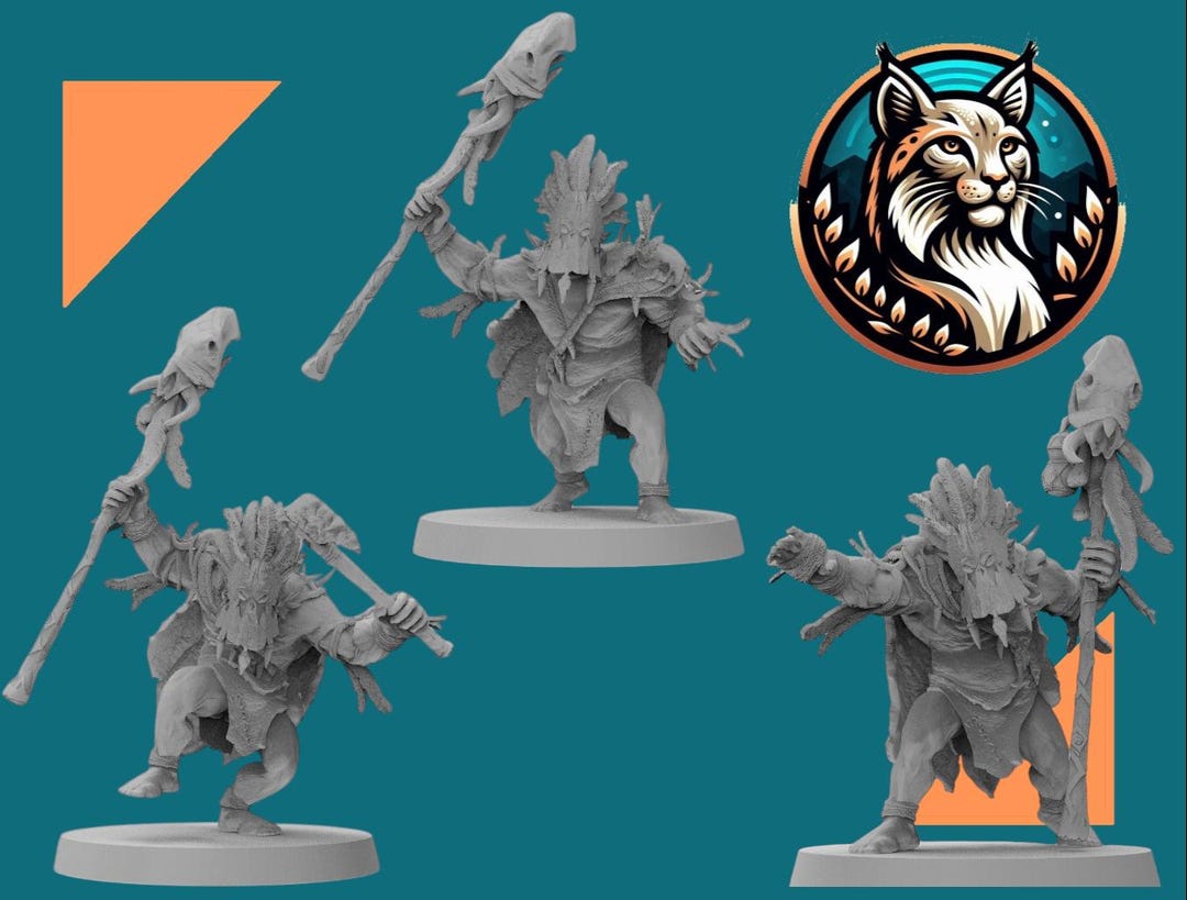 Ork Shaman Warboss / Premium 3D Printed Fantasy Tabletop Miniature 28mm 32mm - Etsy