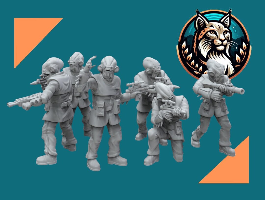 Mon Calamari Fleet Troopers / Legion and Shatterpoint Compatible ...