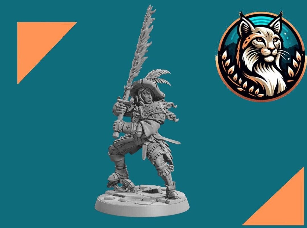 Lady Marika / Premium 3D Printed Fantasy Tabletop Miniature 28mm 32mm ...