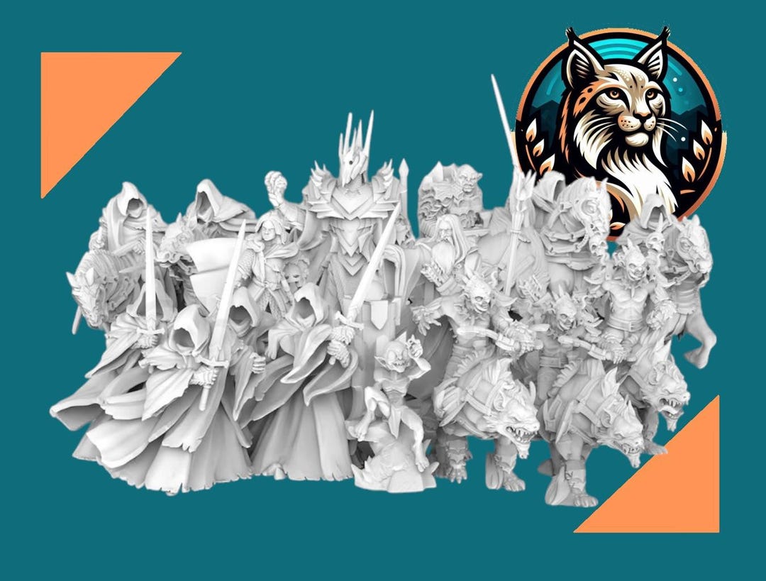 The Evil Followers of the Ring / Premium 3D Printed Fantasy Tabletop ...