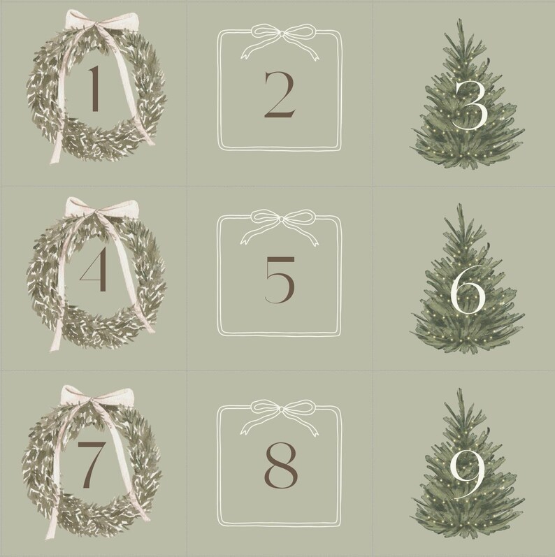 Advent Calendar Scripture Cards - Etsy