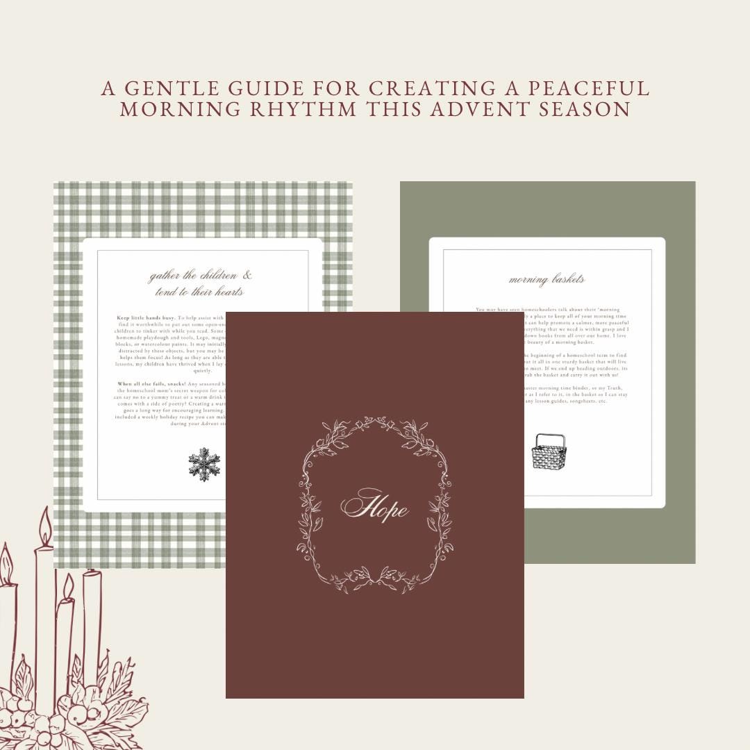 Gather & Tend Advent | Charlotte Mason Morning Time Guide - Etsy
