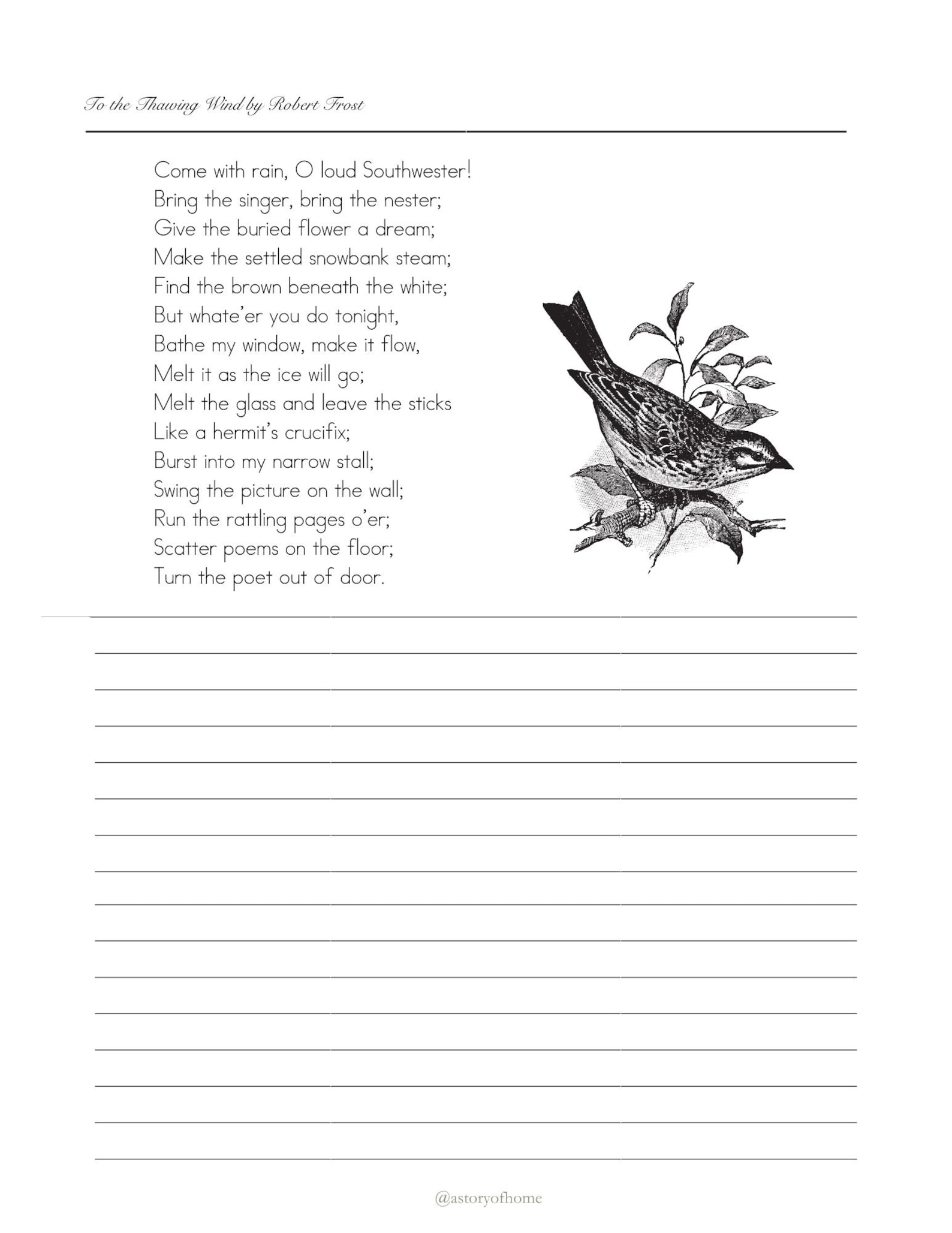 Copywork Bundle: Spring | Charlotte Mason-inspired - Etsy