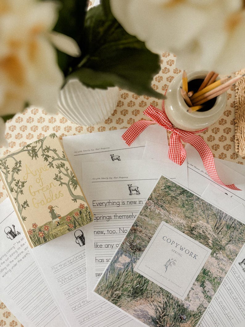 Copywork Bundle: Spring | Charlotte Mason-inspired - Etsy
