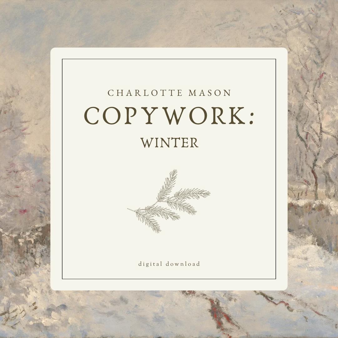 Copywork Bundle: Winter | Charlotte Mason-inspired - Etsy