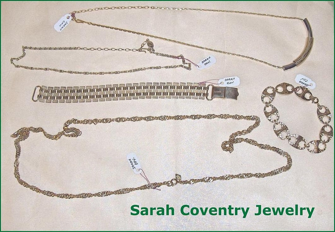 Vintage Sarah Coventry Jewelry Group of Chains and Bracelets - Etsy