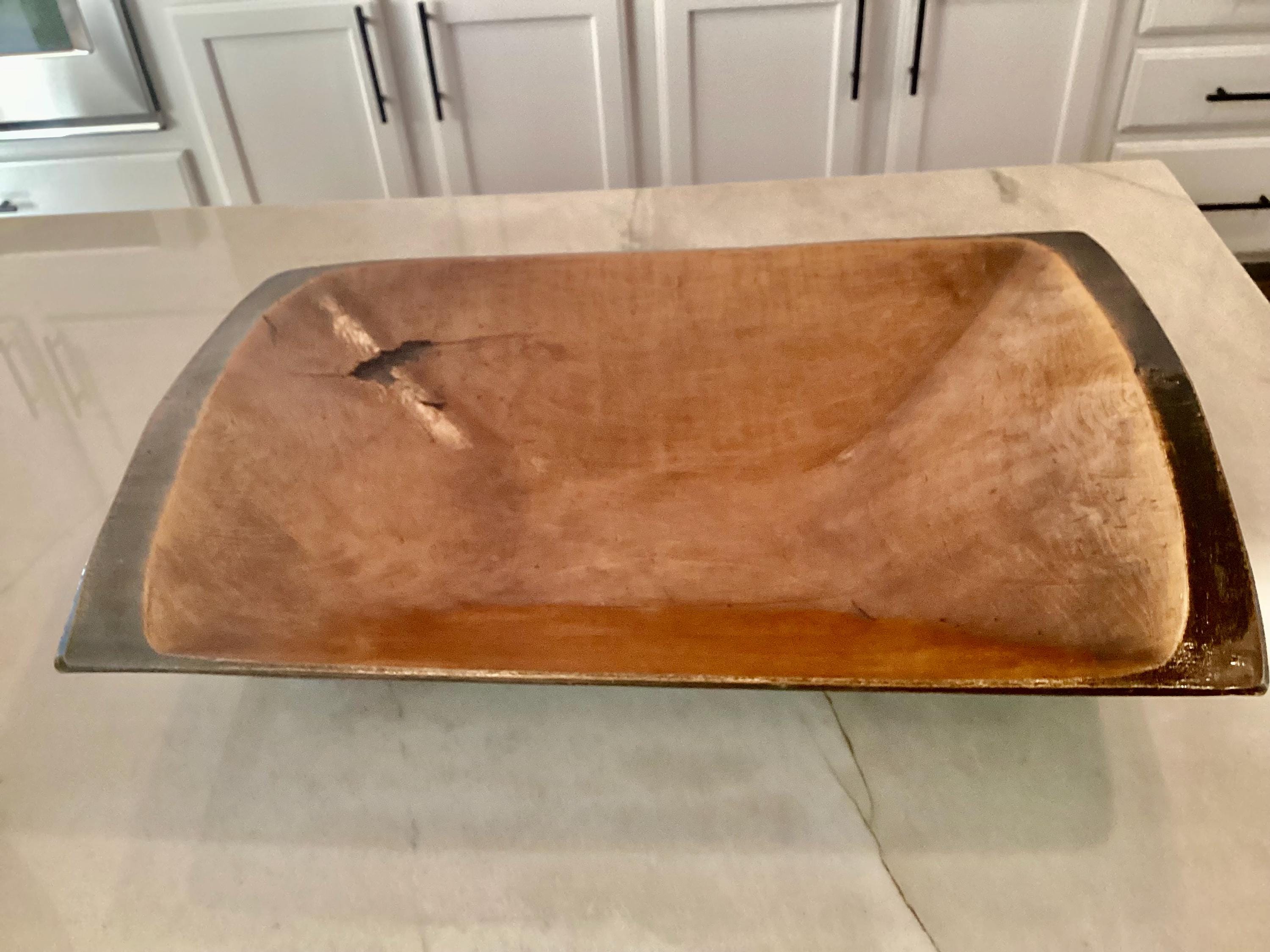 Treenware Rustic Centerpiece Bowl the Salem Collection Primitive Resin ...