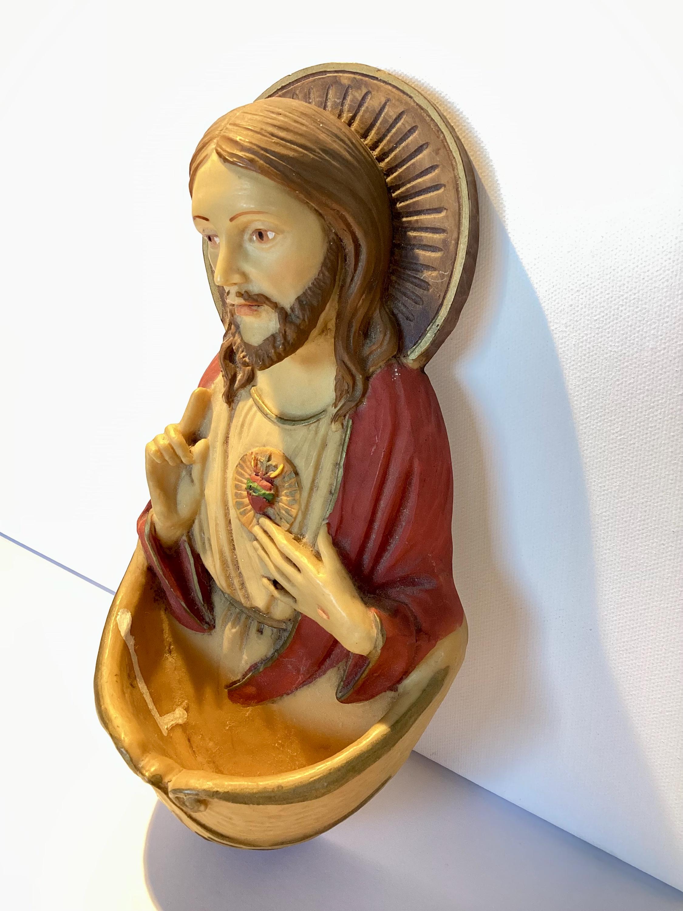 Sacred Heart of Jesus Holy Water Font Wall Hanging - Etsy
