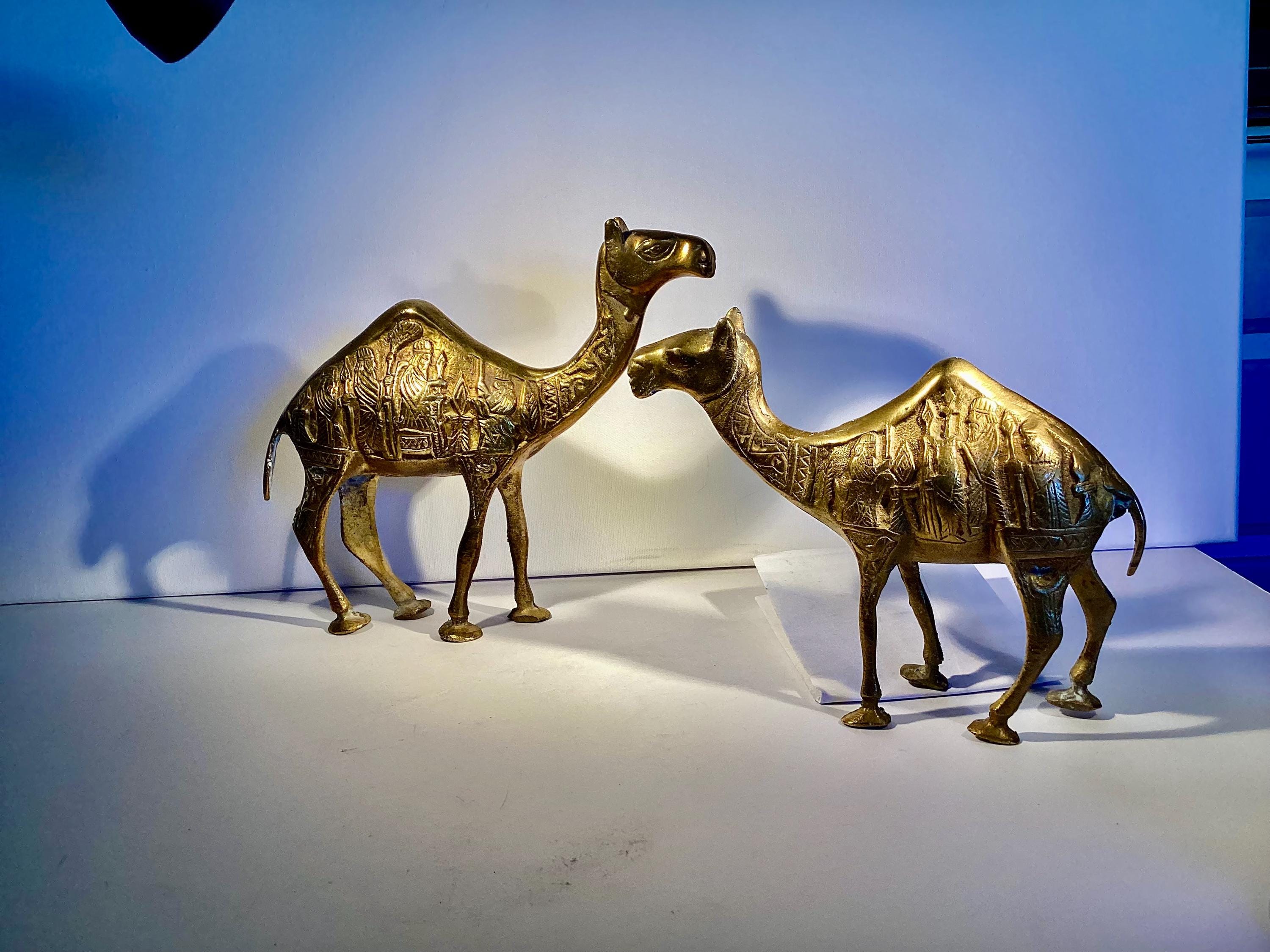 Mini Nativity Scene Three Wise Men On Camels Nativity Figures - 1:32 ...