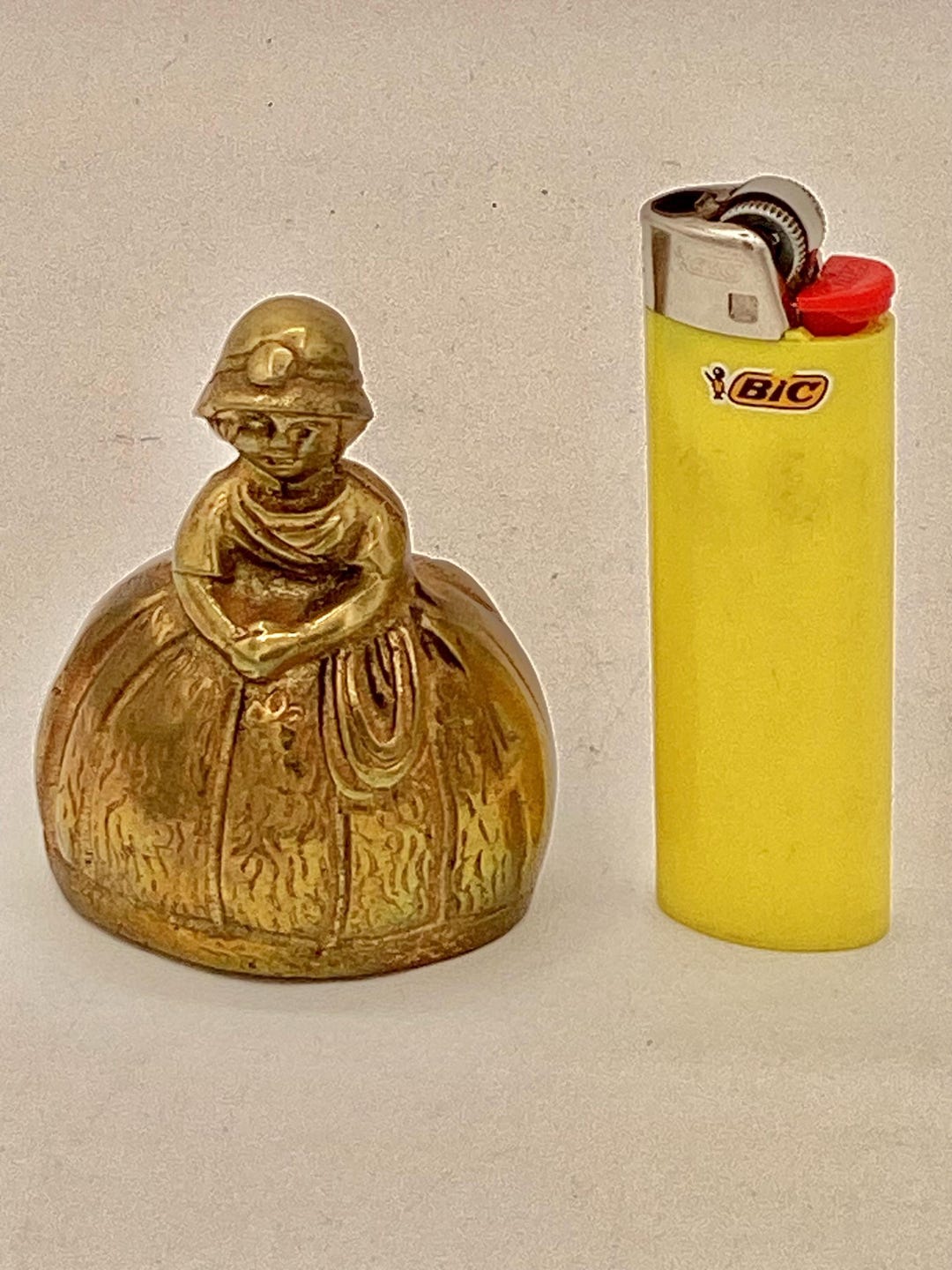Vintage Solid Brass Lady Bell English Farmhouse Decor - Etsy